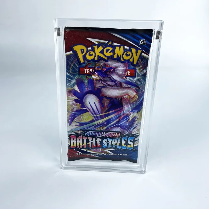RAY YI Portable Perspex Pokemon Booster Pack Frame Durable Acrylic ...