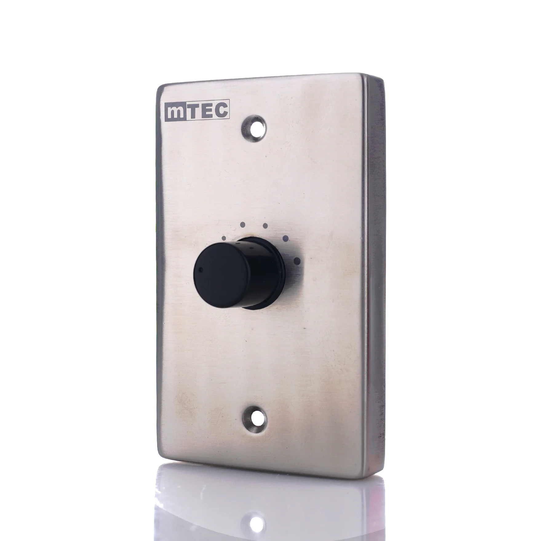 Mitec PA Audio Volume Control Switch - in-Wall Metal Panel