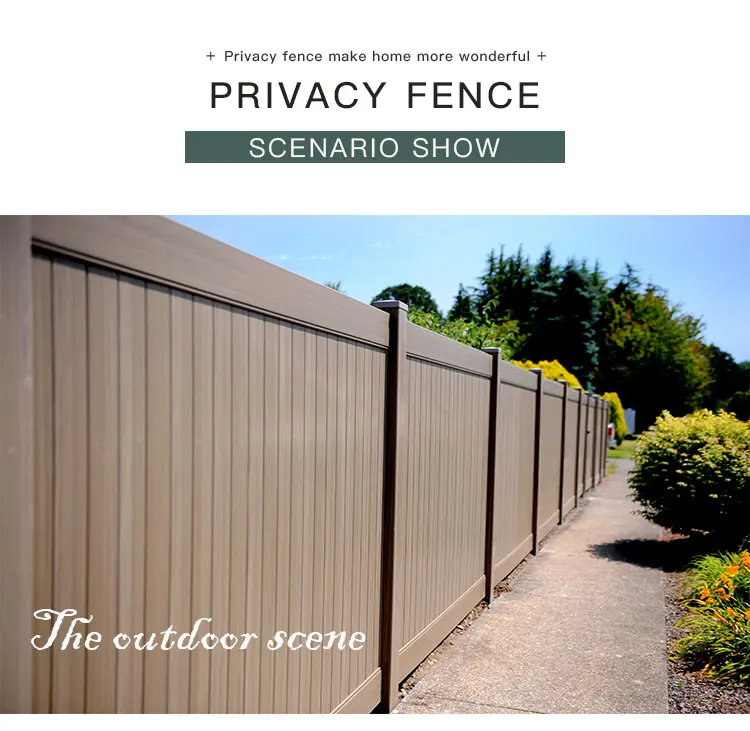 High Quality Black Vinyl Fence for Outdoor Privacy - Durable PVC Yard ...