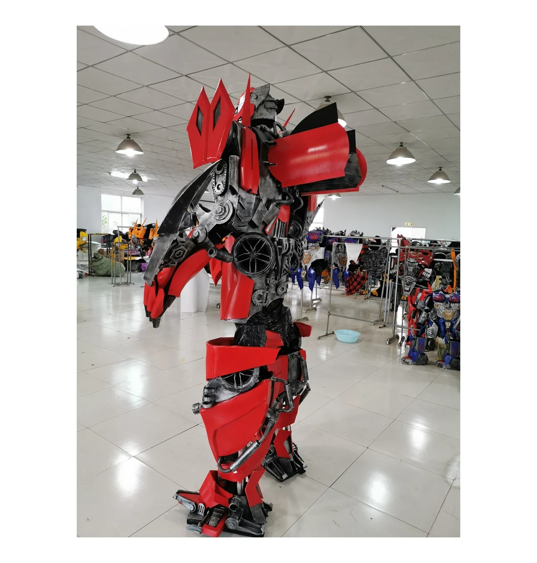 Adult Wear Cosplay Suit Realistic Transformer Robot Costume With Helmet ...