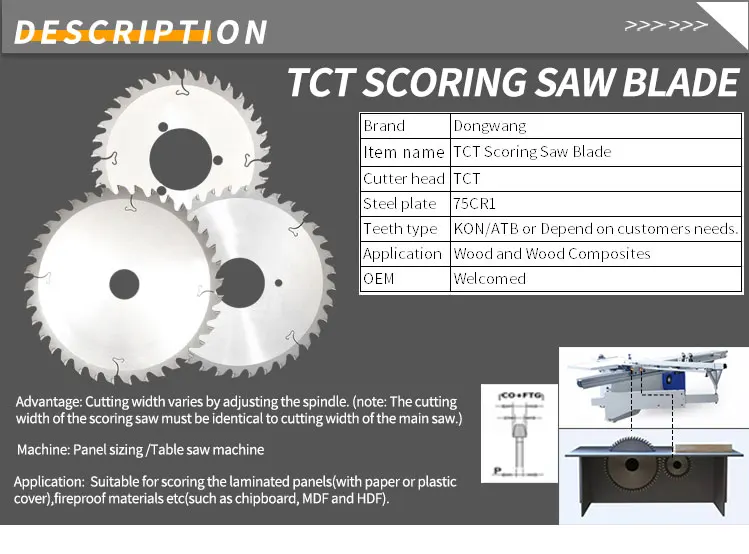 Tct Conical Scoring Saw Blade D 200mm Scoring Saw Blade For Melamine ...