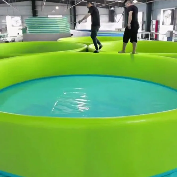 Out Door Drop Stitch Strong Hard Large Size Blue Kids Swimming ...