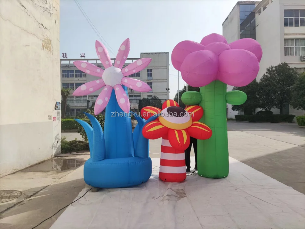 Customized Giant Inflatable Rose Flower Advertising Inflatable Flower ...