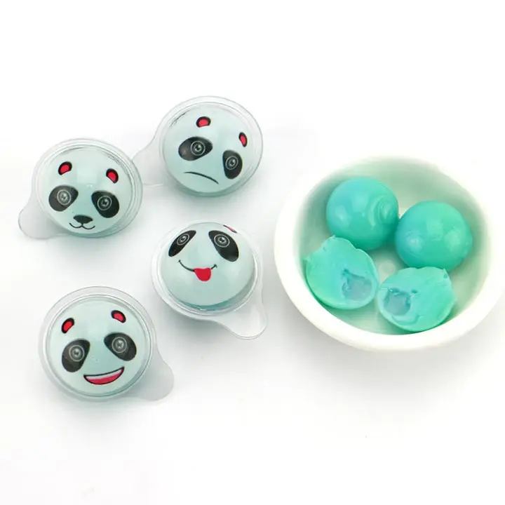3d Panda Soft Gummi Candy Fruit With Jam Soft Gummy Ball Candy - Buy 3d ...