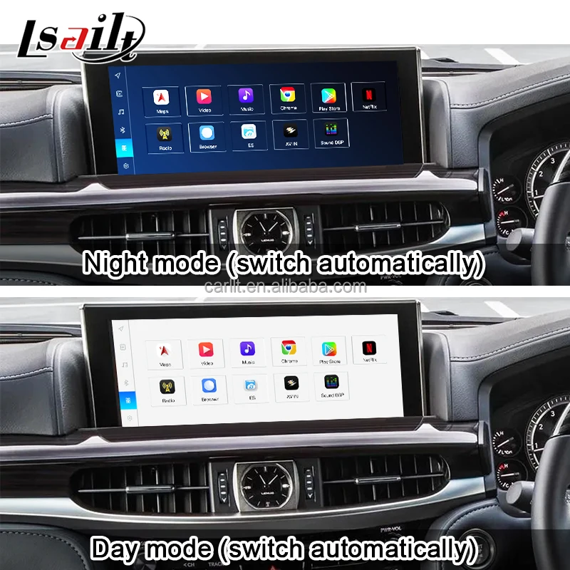 Lsailt 8G Wireless Carplay for Lexus LX570 - Android Interface