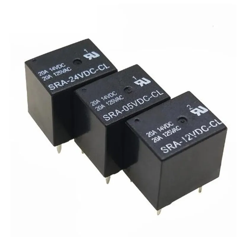 5V 12V 24V 20A DC Power Relay SRA-05VDC-CL SRA-12VDC-CL SRA-24VDC-CL ...