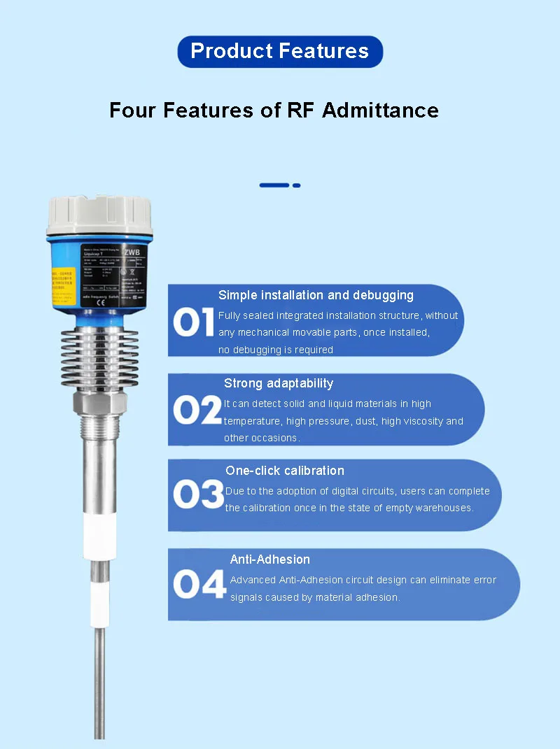 Radio Frequency Admittance Level Switch Liquid Level Alarm Switch Radio ...