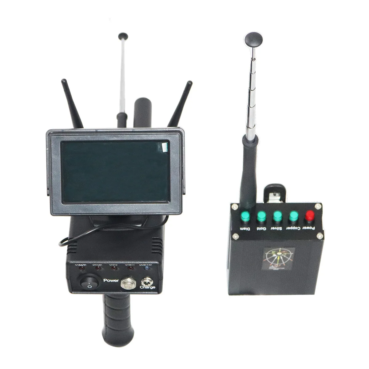 3d Metal Detector With Screen Underground Long Range Treasure Silver ...