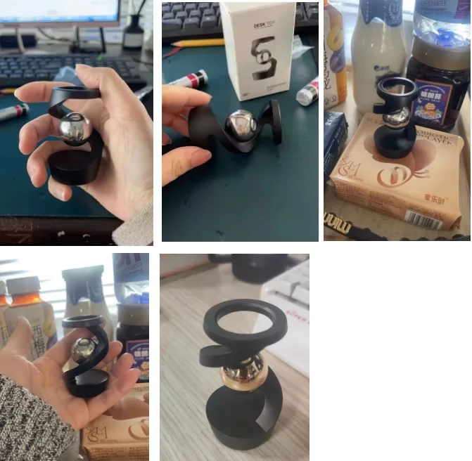 Metal Tabletop Floating Gyro - Defy Gravity with Style