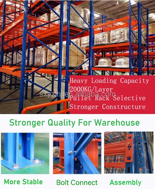 Industrial Rack Selective Pallet Rack Heavy Duty Warehouse Storage Rack ...
