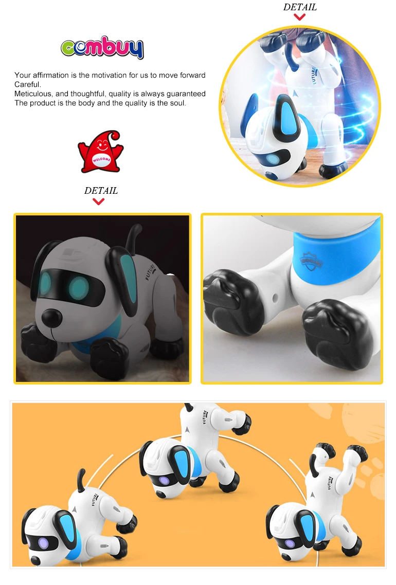 Smart Learning Programme Rc Animal Robot Voice Stunt Dog - Buy Stunt ...