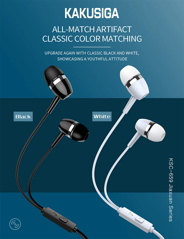 KAKUSIGA 3.5mm Wire Earbuds Earphone Wired Headphone with Mic| Alibaba.com
