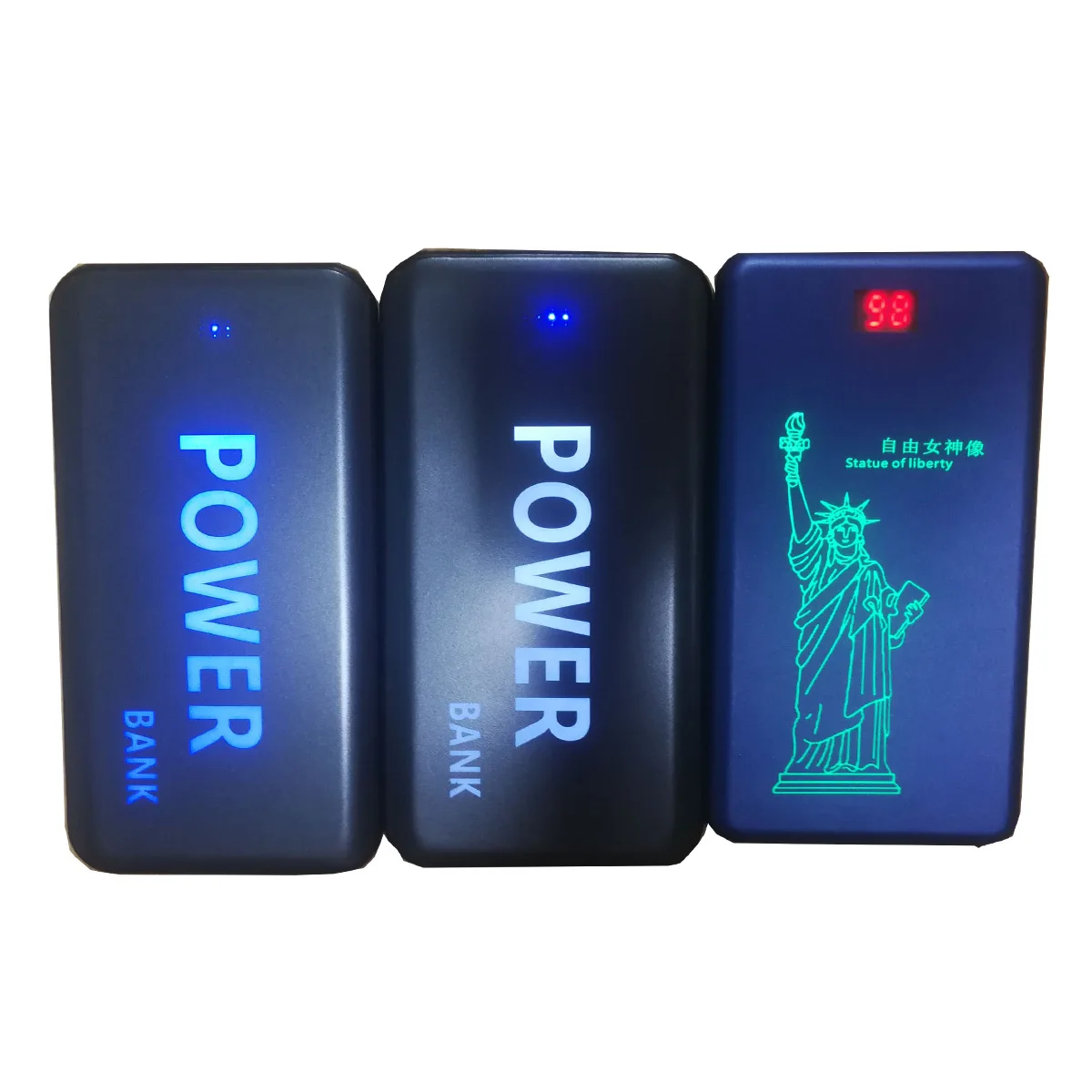 Custom LED Logo Power Bank 5000mah - Fast Charging Portable Battery