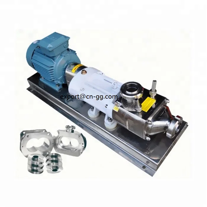 High Viscosity Ice Cream Transfer Twin Screw Pump - Buy Ice Cream Pump ...