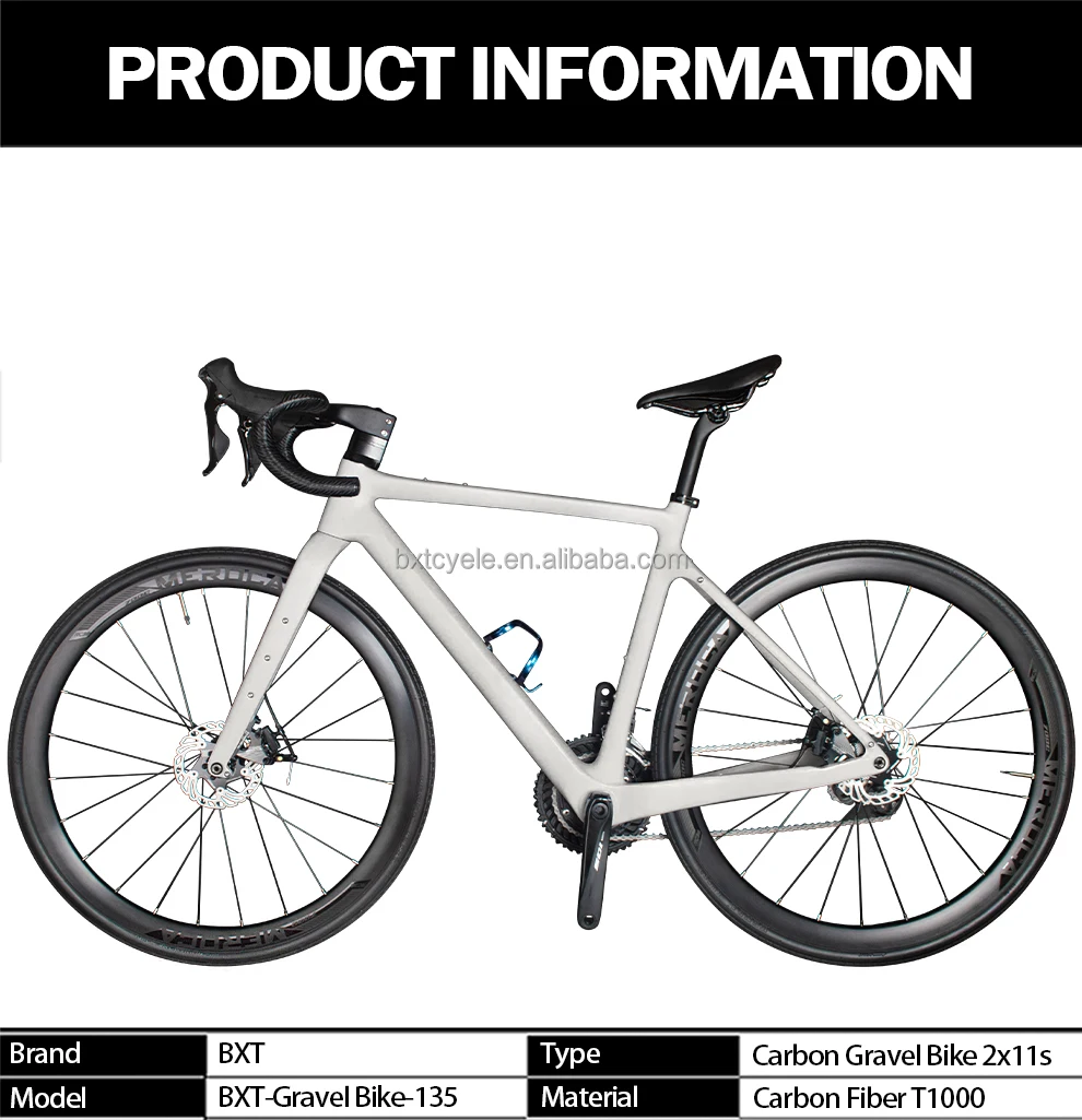 Carbon Gravel Bike 700c 58cm Disc Brake Eps Technology Oem ...