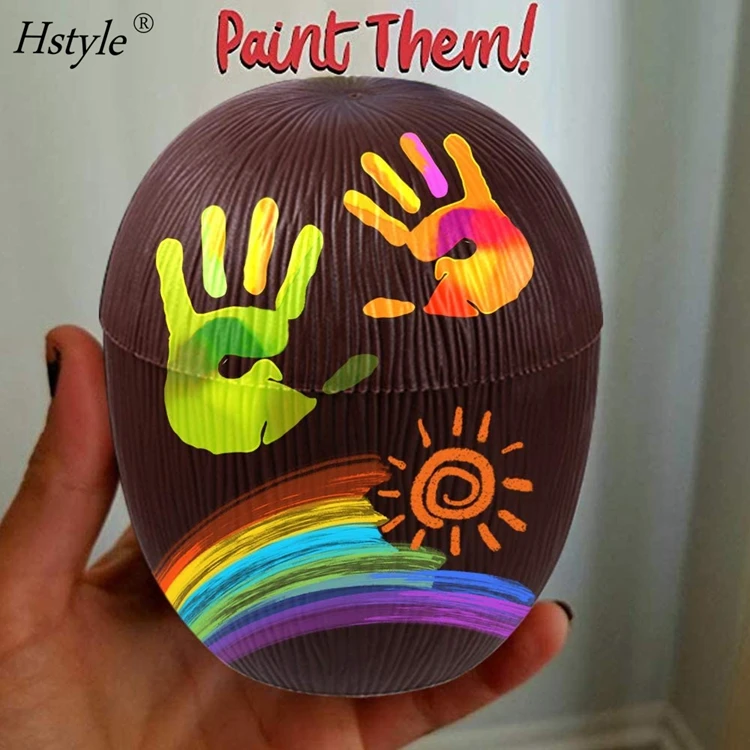 Tropical Coconut Drink Cups Plastic Hawaii Party Cups With Straws For ...