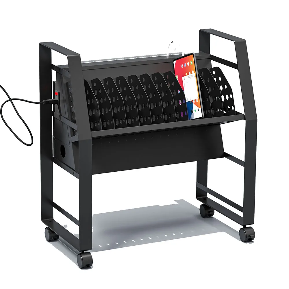 Fully Assembled School Notebook Charging Cart For 12 Tablets/laptops ...