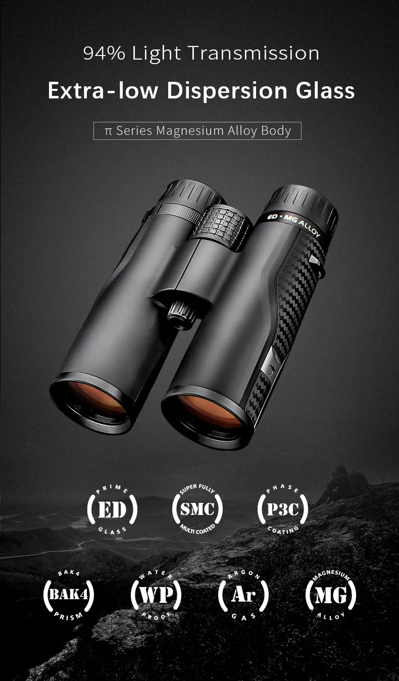 Shuntu Pi Series Roof Binoculars Hunting Telescope 10x42 Smc Mg Alloy ...