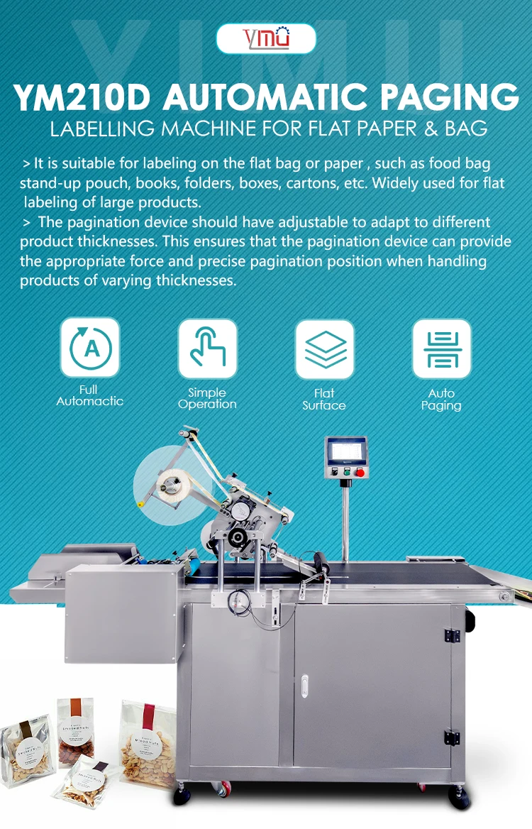 YIMU YM210D Pouch Bag Labeling Machine - High-Accuracy & Speed
