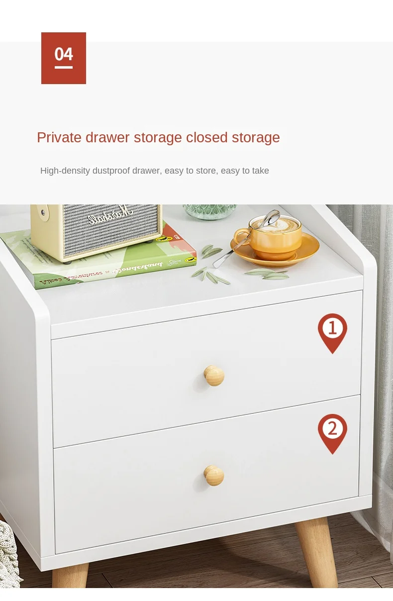 Bedside Table Simple Modern Locker Creative Multi-functional Mini Small ...