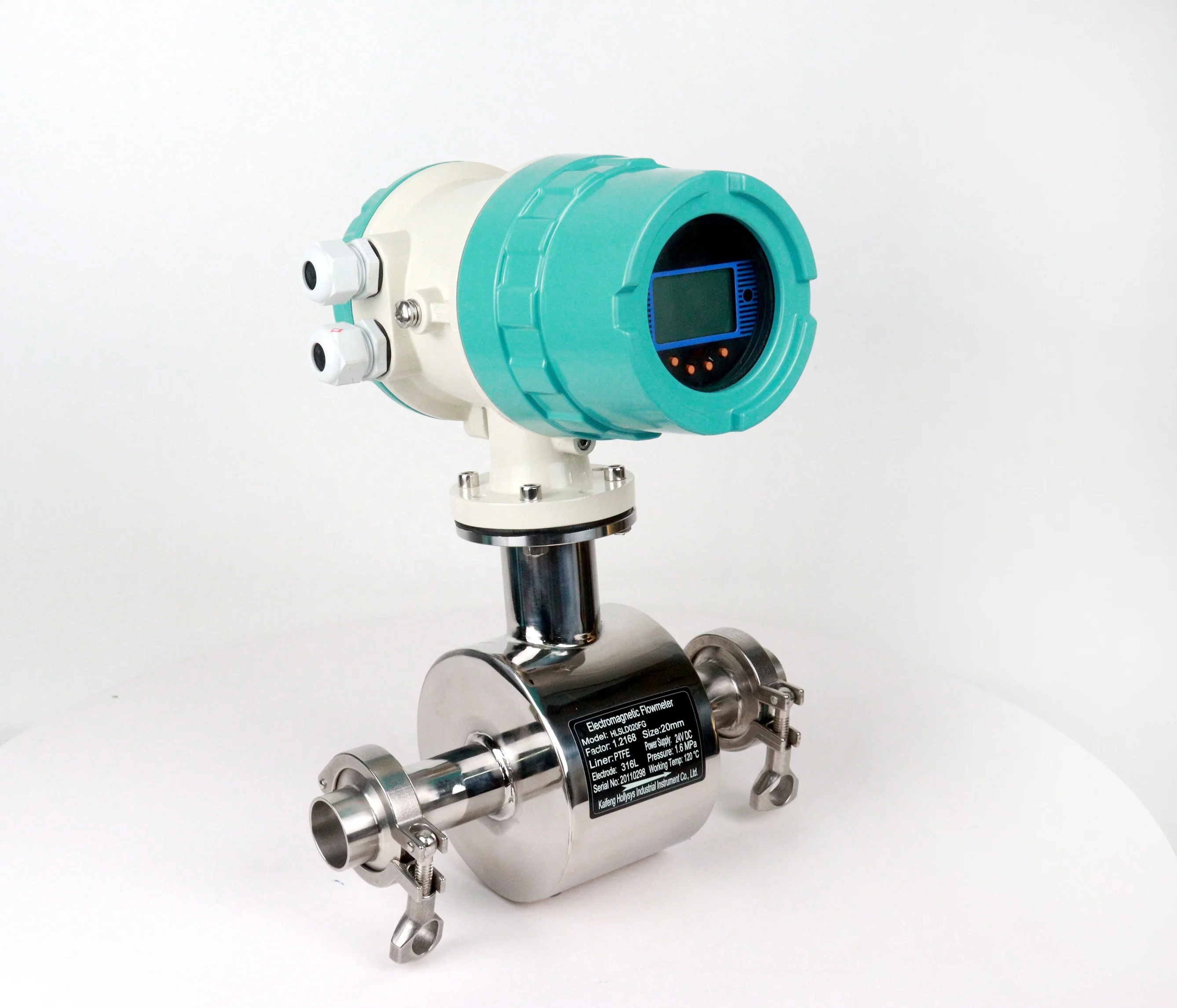 RS485 DN50 SS316L Molasses Intelligent Sanitary Electromagnetic Flow Meter for Beer Liquids ...