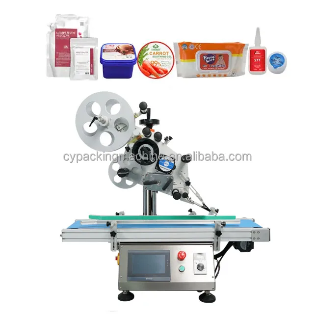 Automatic desktop labeling machine for square bottle labeling machine ...