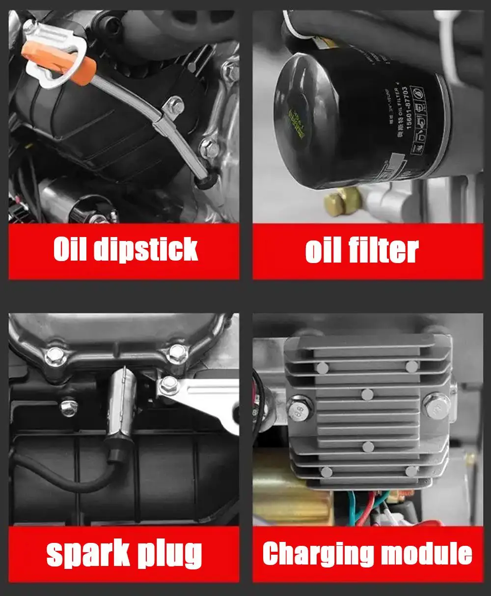 Loncin LC2V80 764CC 25HP Air-Cooled V Twin Gasoline Engine OEM