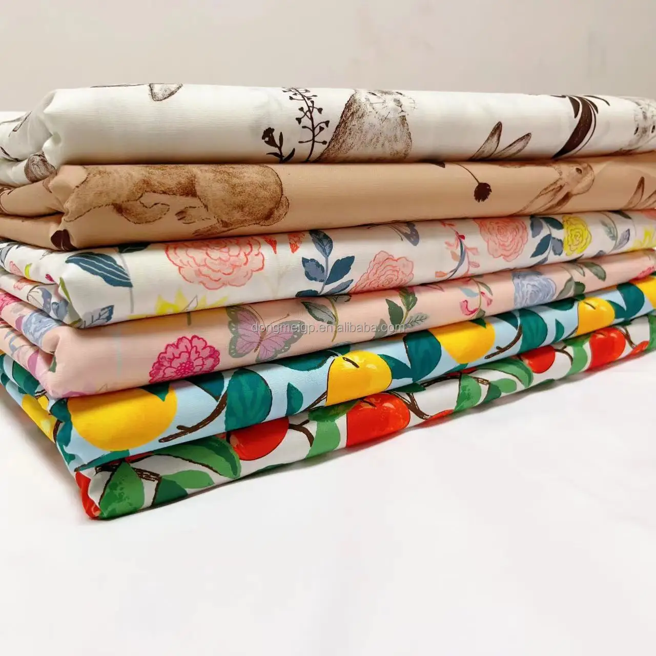 Nantong Dongmei 100% Cotton Printed Fabric for Dress Woman Material ...