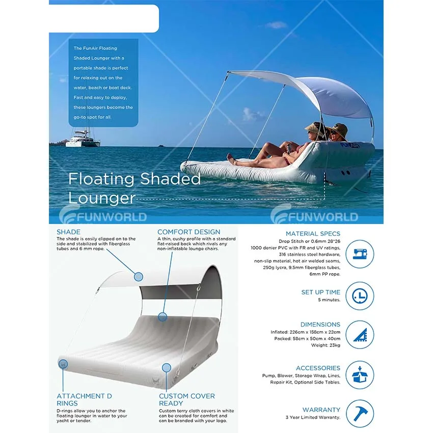 Factory Price Inflatable Floating Lounger Seats For Water Fun - Buy ...