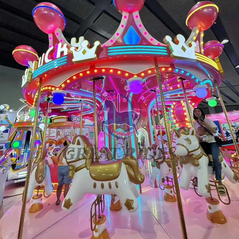 Affordable Outdoor Amusement Park Carousel Medium-sized Merry Go Round ...