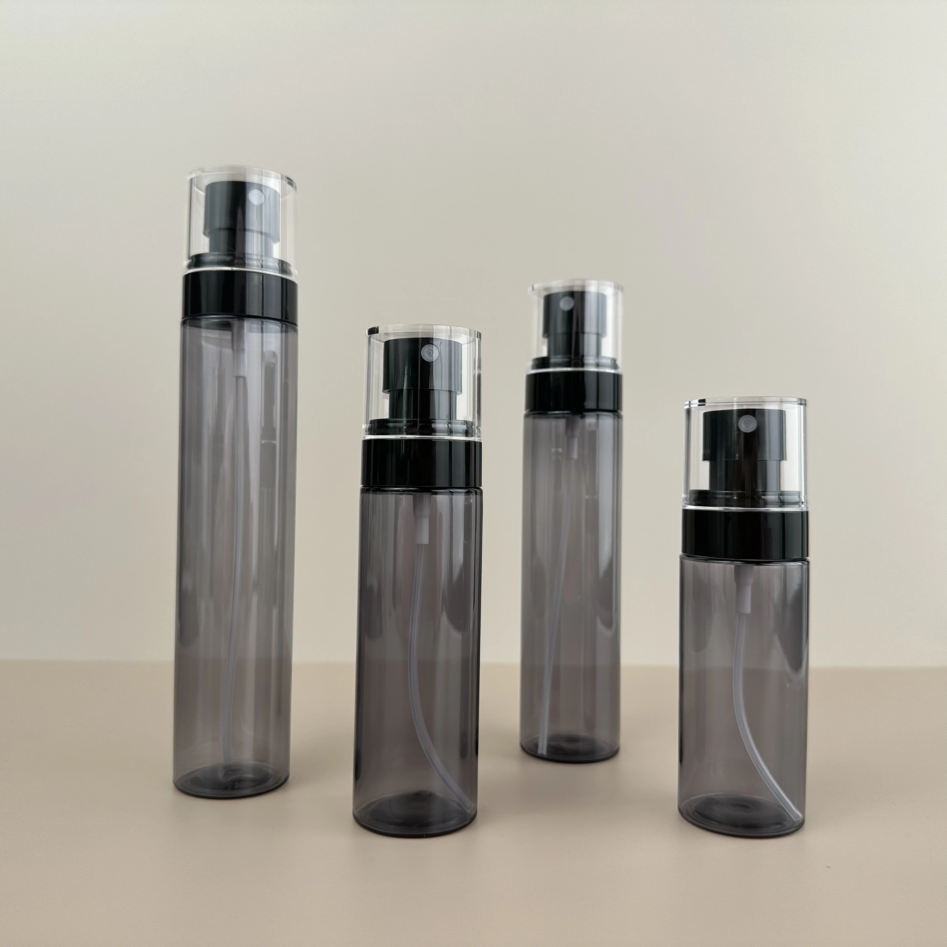 4oz Black Mist Sprayer Plastic Bottle 100ml Cosmetics Packaging Hair ...