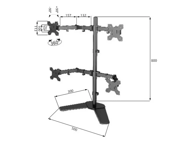 Dual-screen Monitor Stand - Maximize Workspace Efficiency