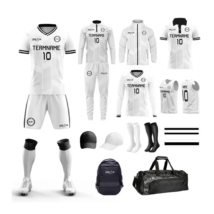 Custom Football Kits - Quick Dry, Anti-Bacterial Soccer Shirts