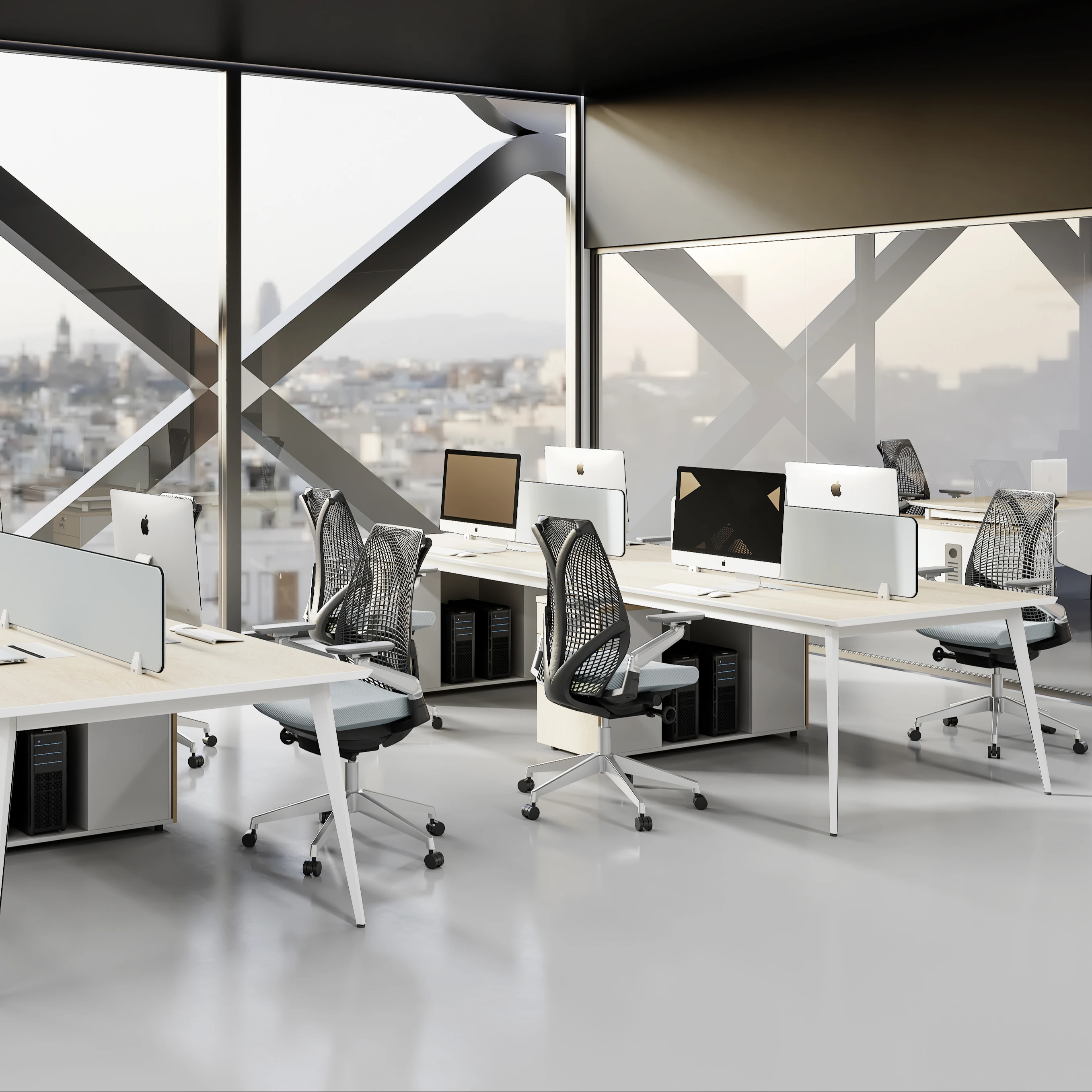 Workstations Staff Workstations Desk Storage Cabinets Desk Open Modular ...