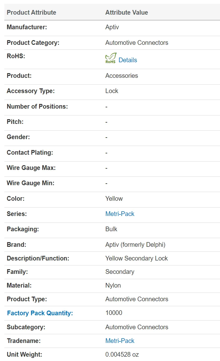 12131370 Aptiv (formerly Delphi) New And Original Car Automotive ...