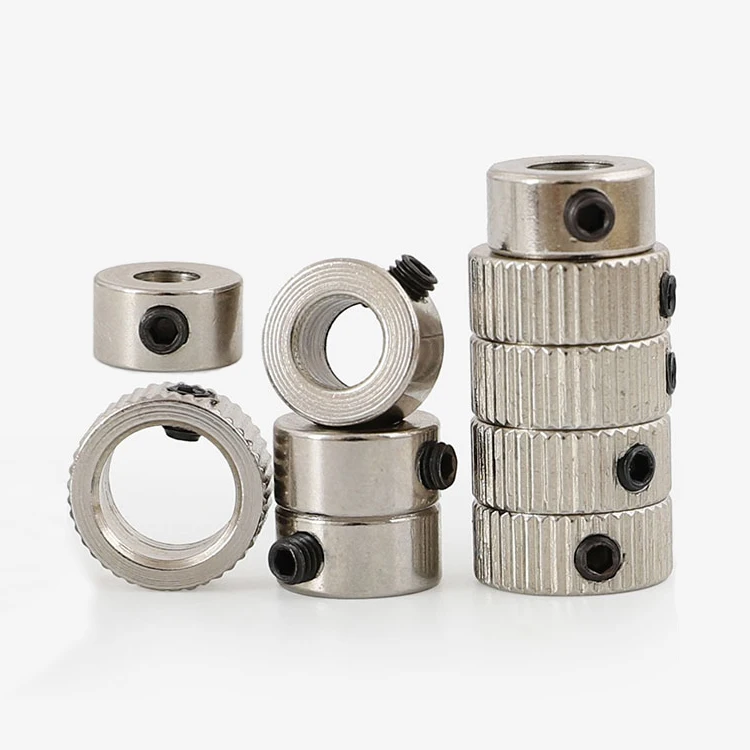 Customizable Aluminum Knurled Shaft Collar Clamp With Set Screw - Buy ...