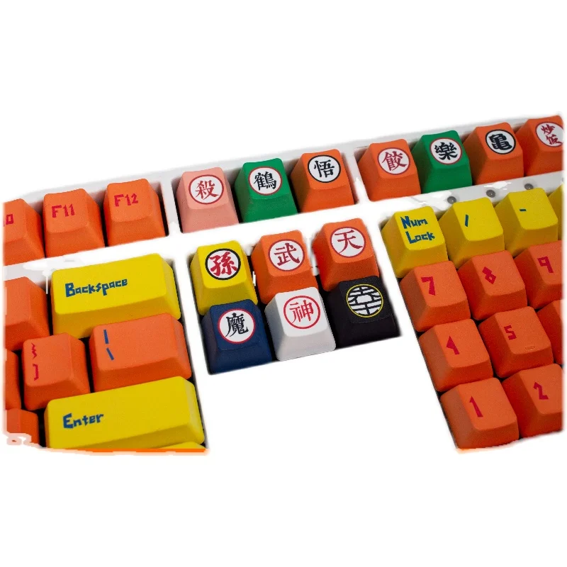 Dragon Ball Z Keycaps - PBT Dye Sublimation Set for 108 Keys