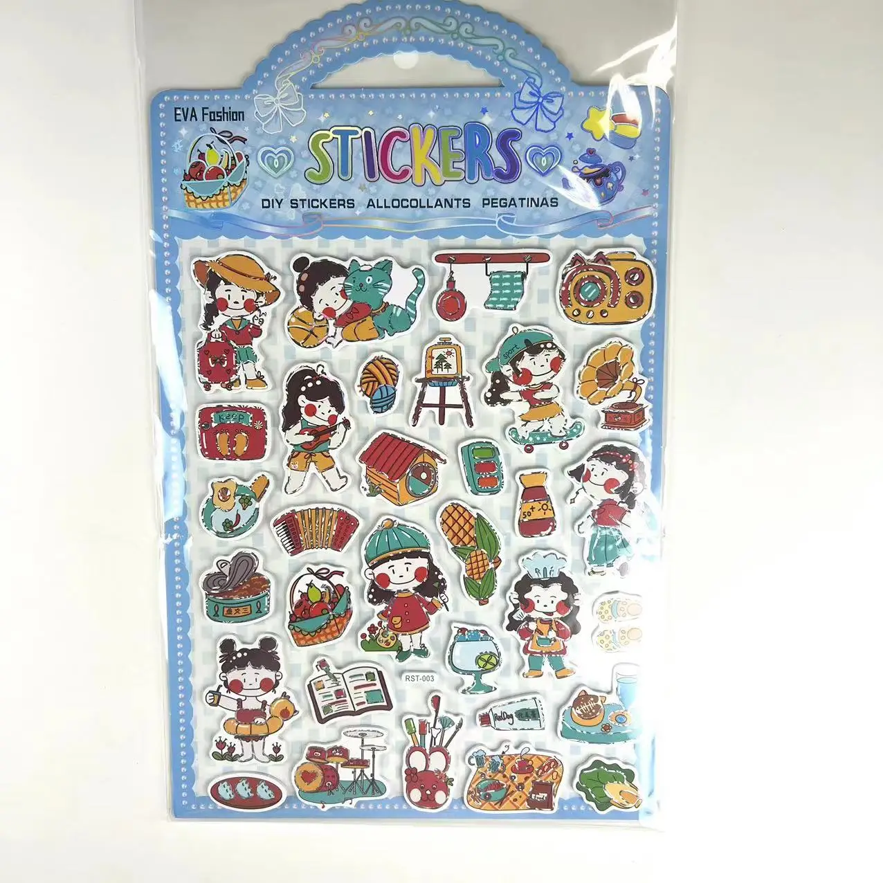 Cartoon Die Cut Sticker 3D Foam Stickers Custom Design Personalized ...