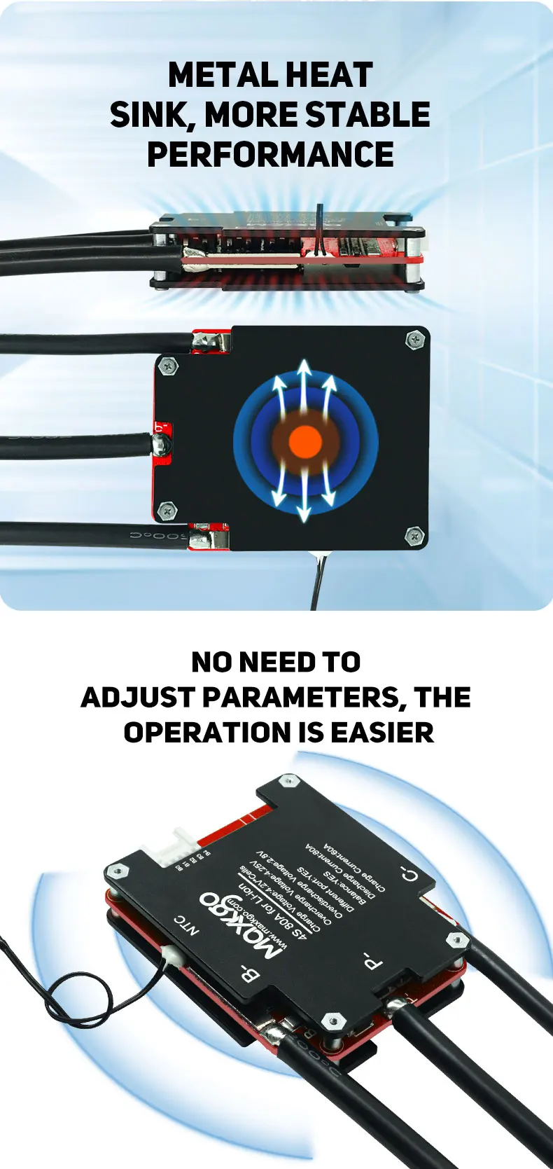 Maxkgo Load Detection Function 4s 80a Bms Charging Voltage Protection ...