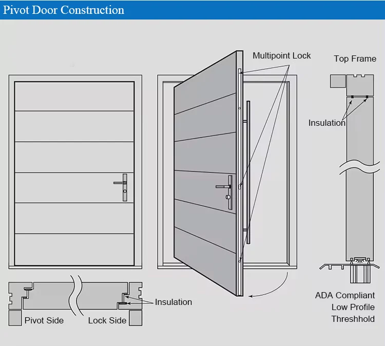 Solid Wood Pivot Doors - Stylish & Soundproof Solutions