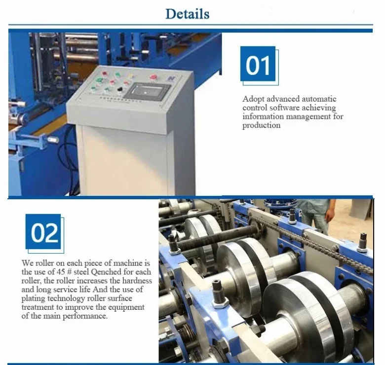 Full Automatic CZ Purlin Profile Light Gauge Steel Frame C Shape Roll ...