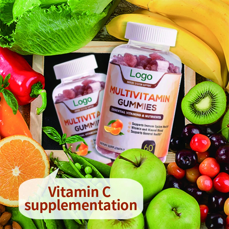 OEM Private Label Multivitamin Gummies Vitamin C Vitamin E B12 Immune ...
