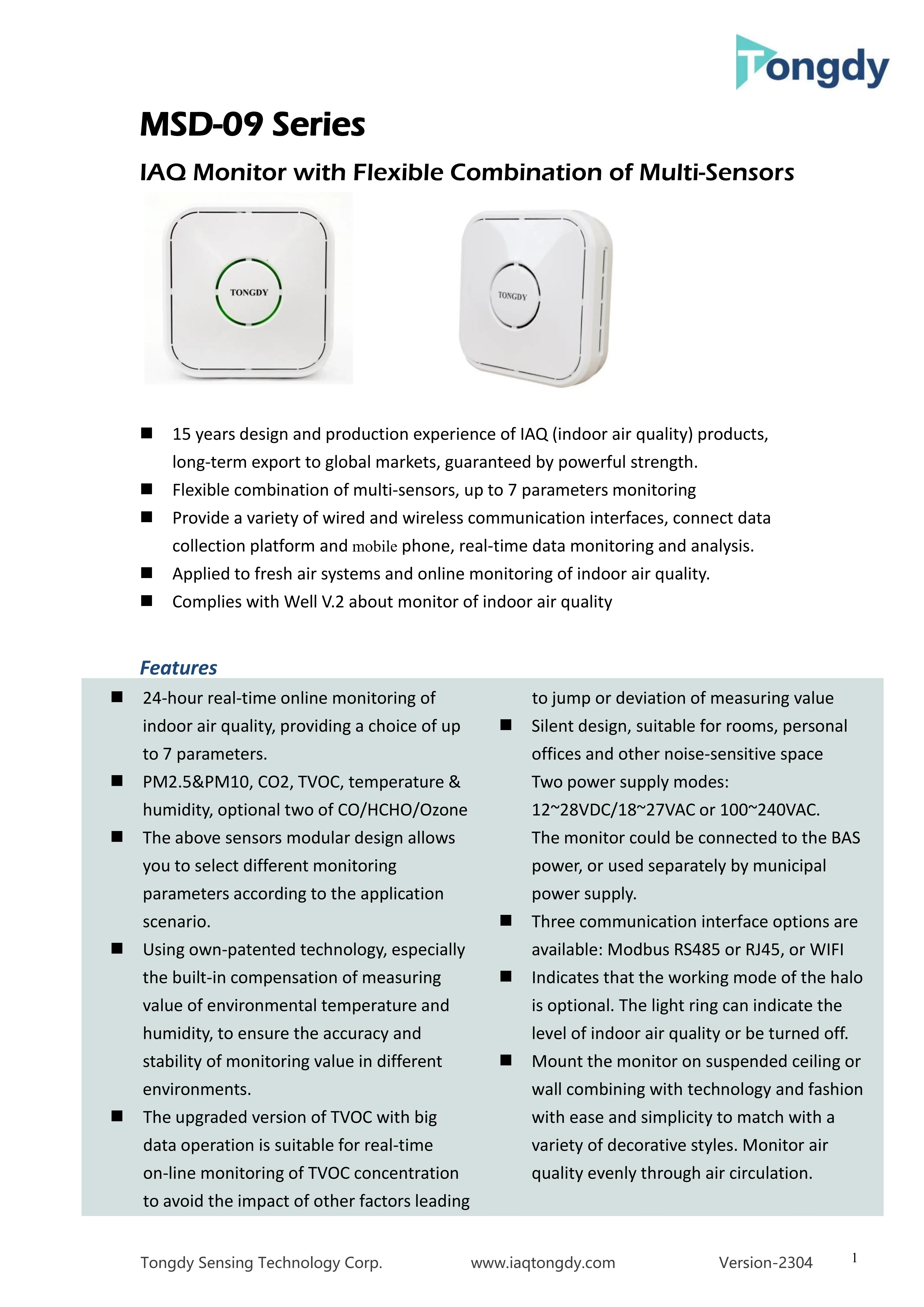Iaq Monitor Special For Office Building Lorawan Interface - Buy Air ...