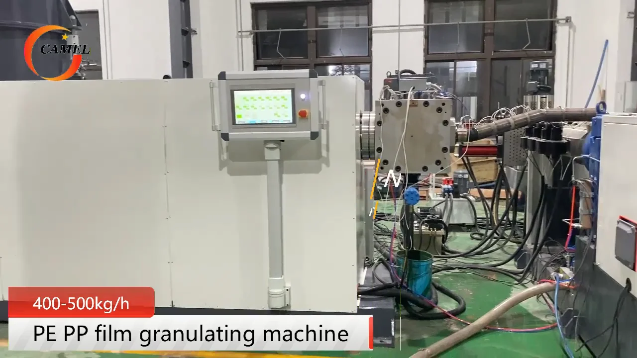500kg/h Pe Pp Pellet Making Machine/plastic Film Pelletizing Line With ...