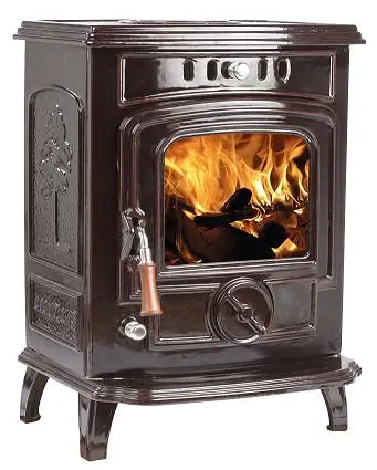 Classic European Wood Burning Stove - Smokeless & Efficient