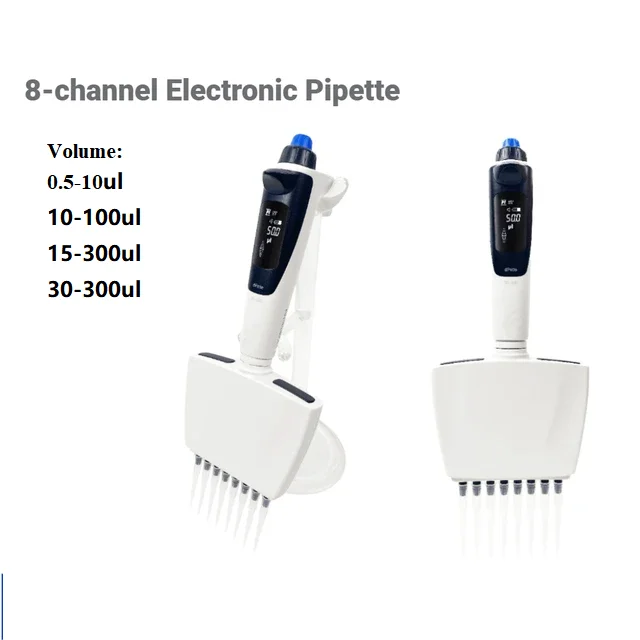 Laboratory Multi Channel Liquid Transfer Pipette Electronic 8 Channel ...