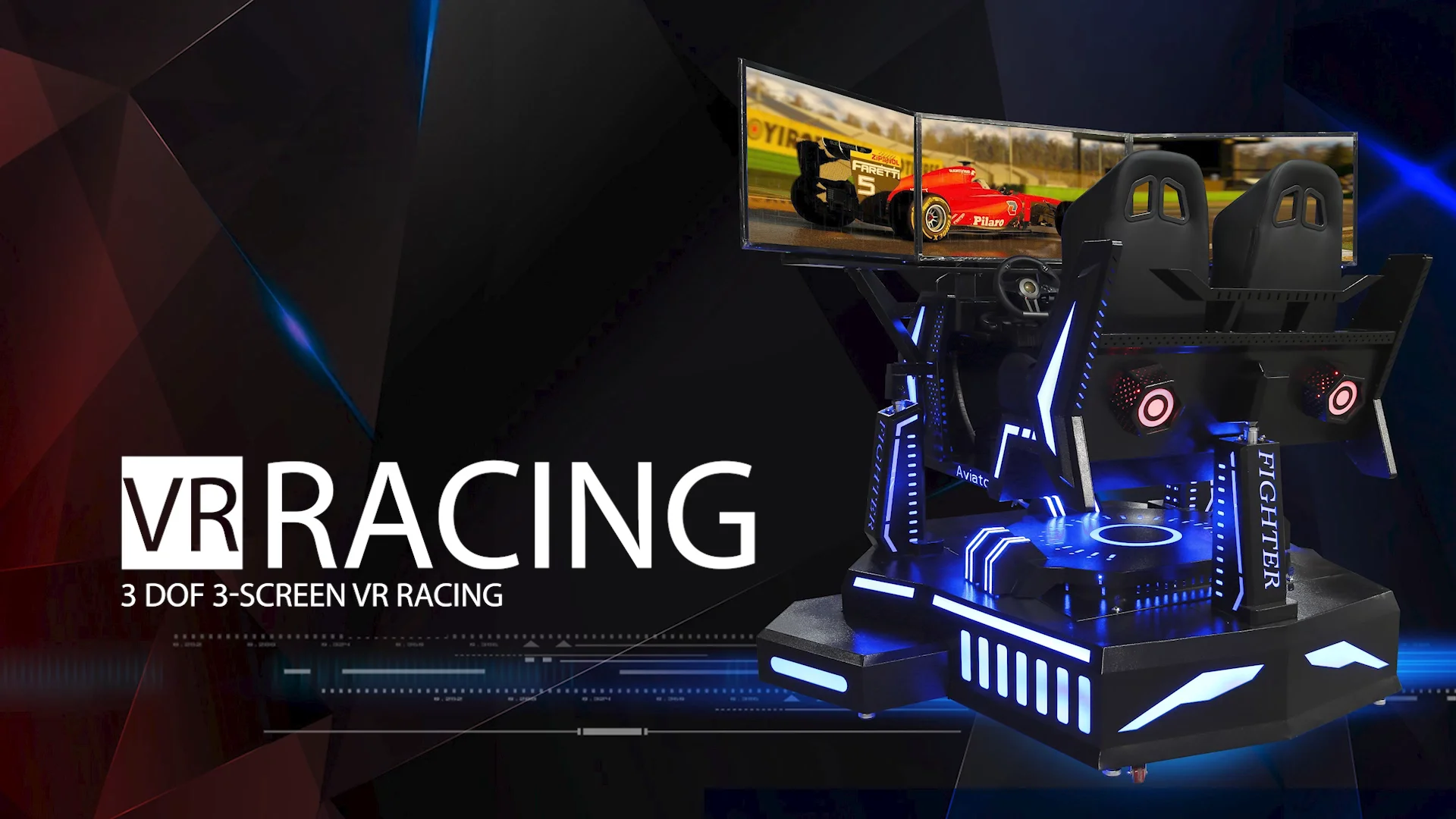 Factory Price 9d Vr Racing Virtual Reality Car 3dof/ 6dof Arcade Three ...