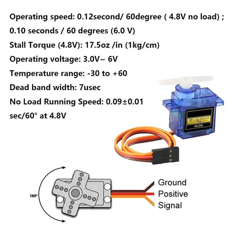 SG90 9G Micro Servos - Precision Control for DIY Projects