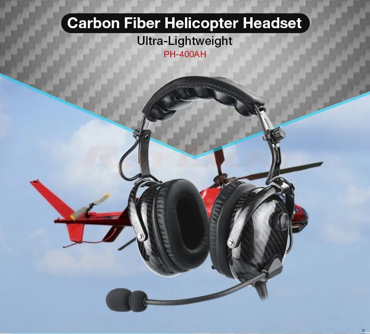 Helicopter U174/u Plug Aviation Headset Lightweight Active Anr Headset ...