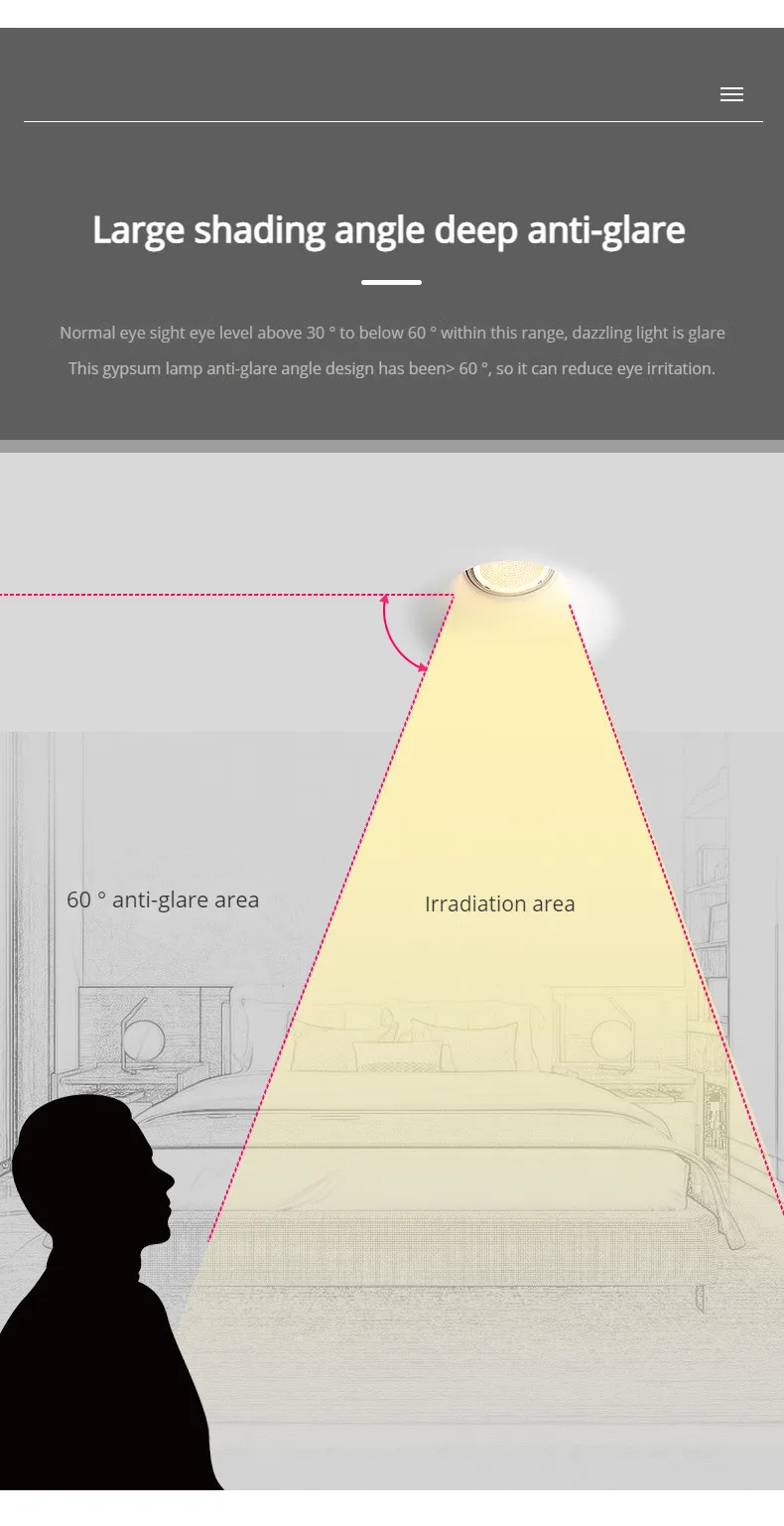 Indoor IP20 Modern Ceiling Recessed GU10 Trimless Downlight